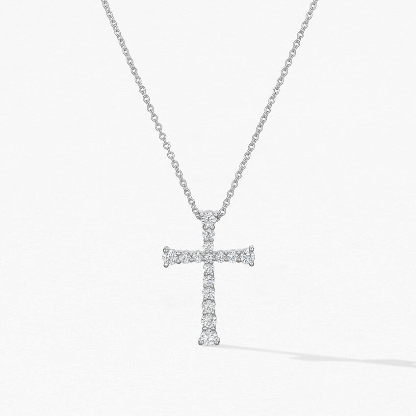 Divine Journey Cross Pendant Necklace | Hearts On Fire