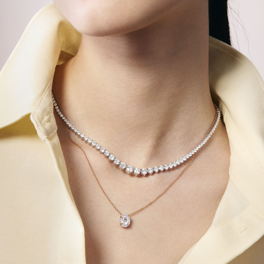 Ellipse Diamond Pendant | Hearts On Fire